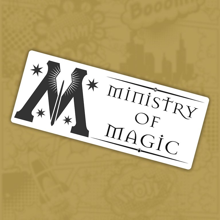 MINISTRY OF MAGIC AUTO STIKER