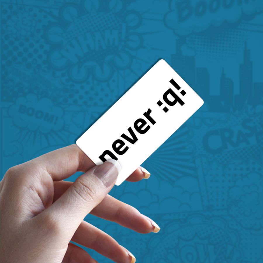 NEVER QUIT STIKER