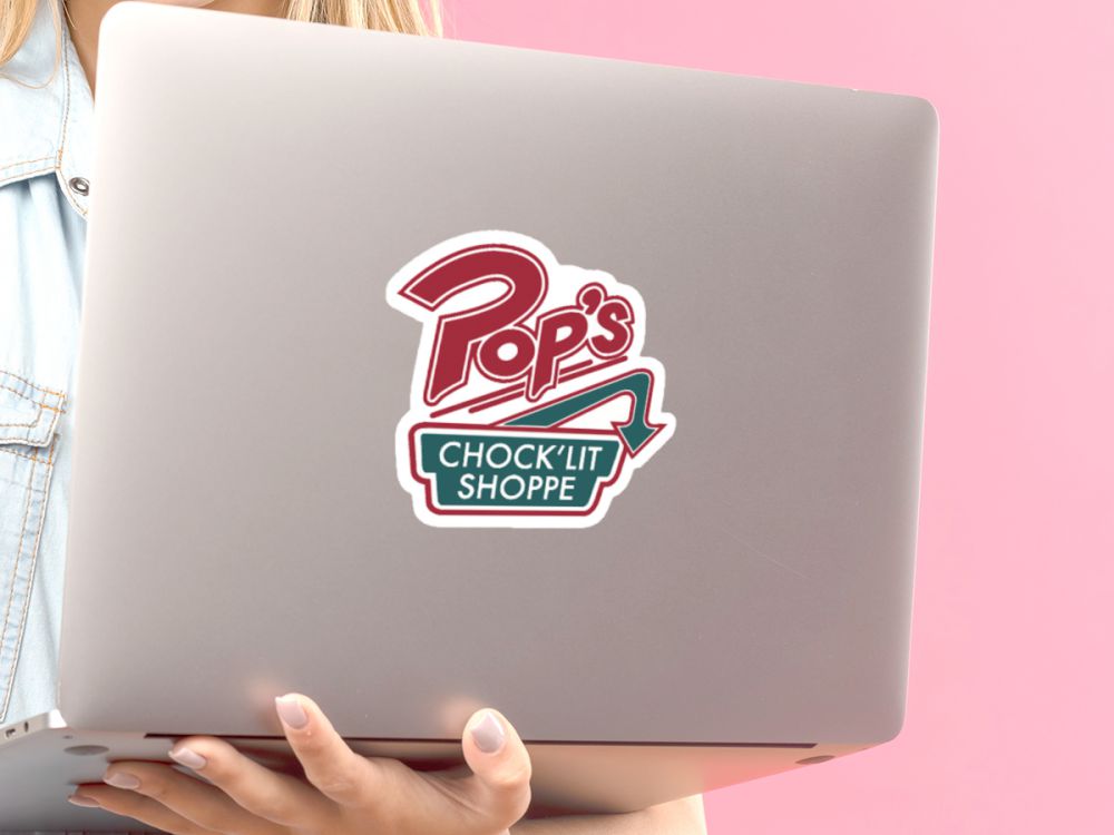 POP’S CHOCK’ LIT SHOPPE STIKER