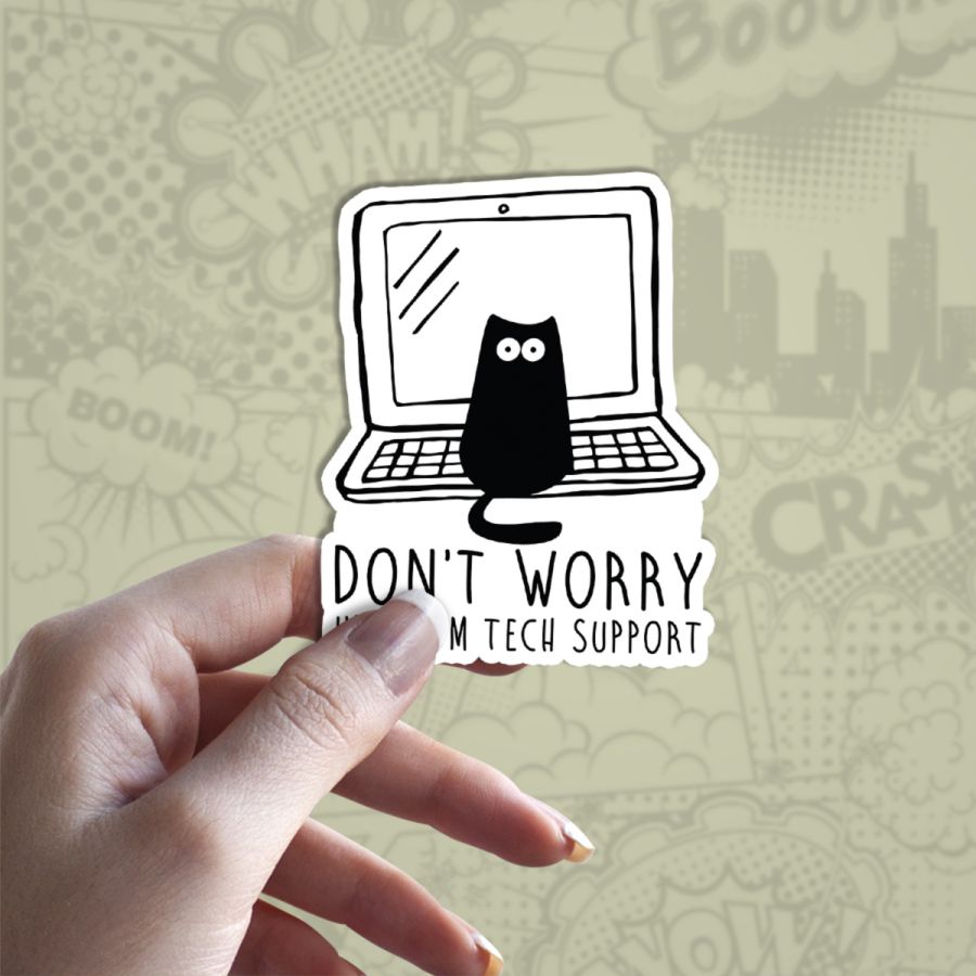 TECH SUPPORT STIKER