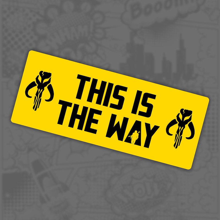 THIS IS THE WAY AUTO STIKER