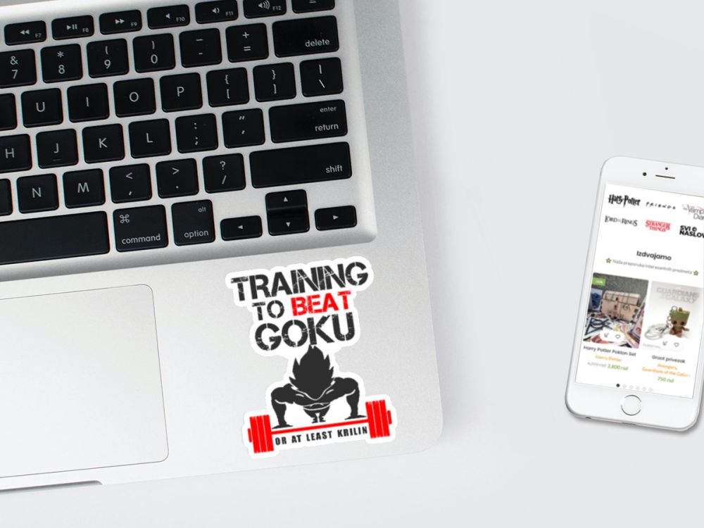 TRAINING TO BEAT GOKU STIKER