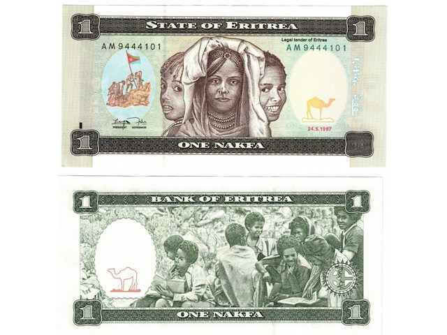 ERITREJA 1 nafka (1997)  UNC