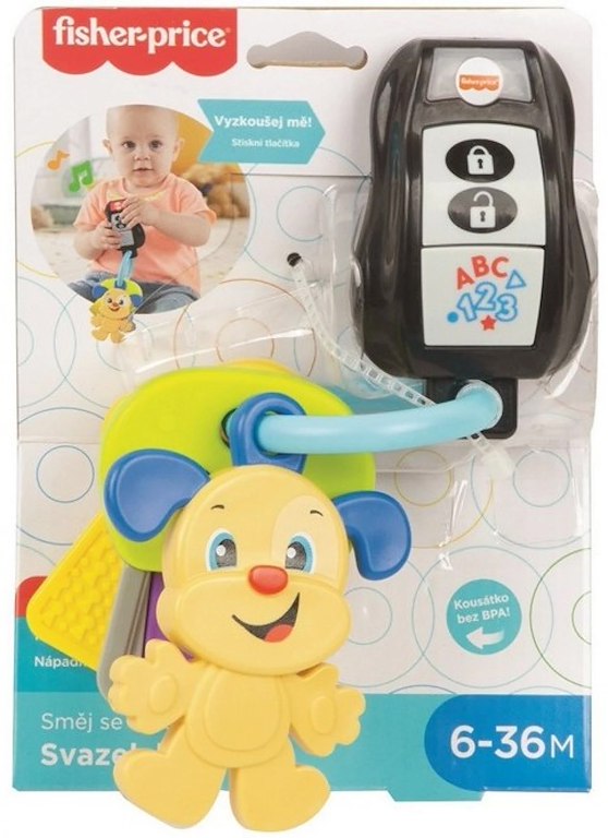 FISHER PRICE BABY PRIVEZAK KLJUCEVI PAS SLOVACKI JEZIK GRF21