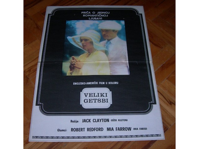 Veliki Getsbi (Robert Redford) - filmski plakat