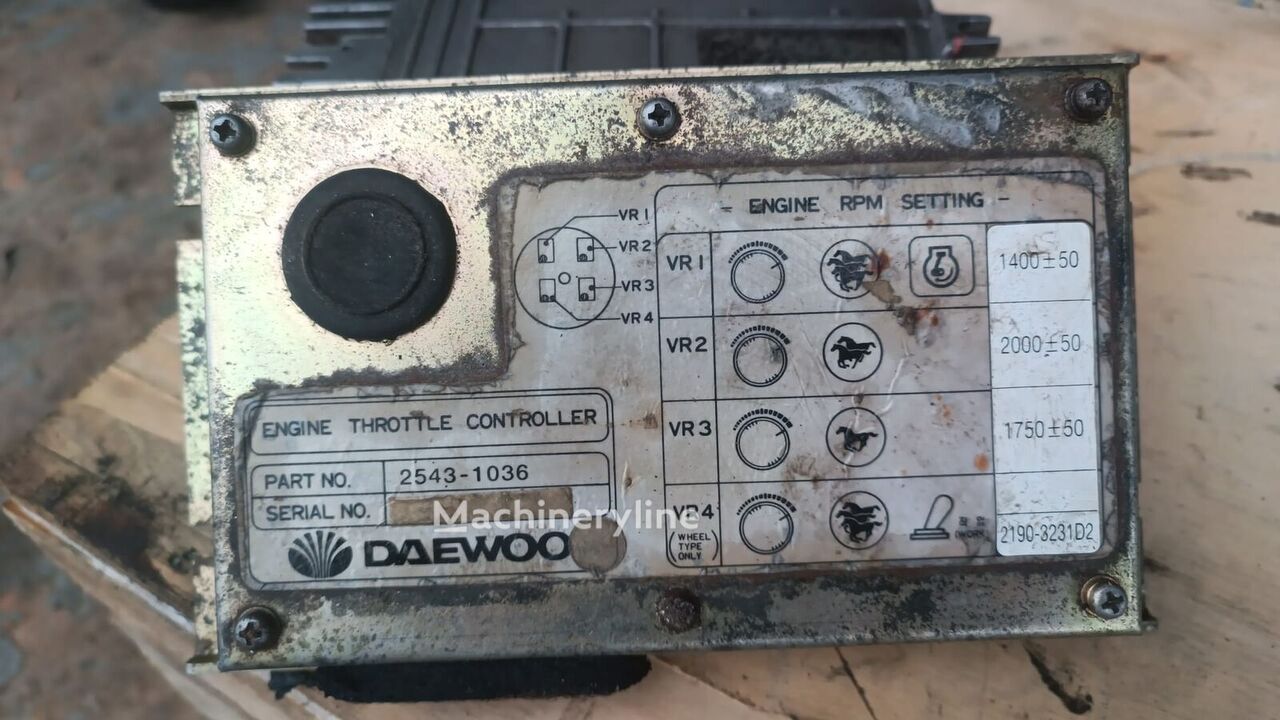 Daewoo ENGINE THROTTLE 2543-1036 upravljačka jedinica za Daewoo bagera