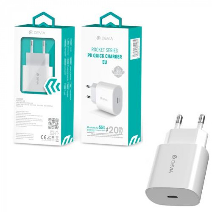 ADAPTER DEVIA SMART SERIES PD QUICK CHARGER 20W TYPE-C