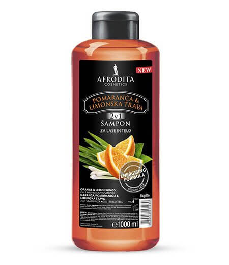 Afrodita šampon Narandža i limunska trava 1000ml