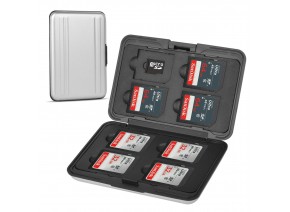 Zaštitna aluminijumska kutija za SD i micro SD kartice
