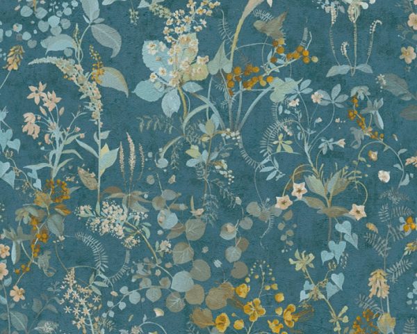 A.S. CRÉATION WALLPAPER «FLORAL, BEIGE, BLUE, GREEN, YELLOW» 388253