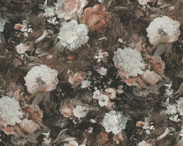 A.S. CRÉATION WALLPAPER «FLORAL, BEIGE, BROWN, CREAM, METALLIC» 388213