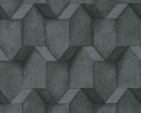 A.S. CRÉATION WALLPAPER «GRAPHICS, 3D, BLACK, GREY» 388272