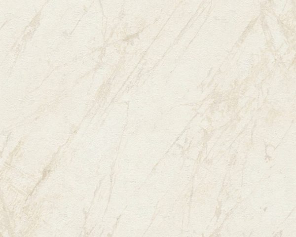 A.S. CRÉATION WALLPAPER «STONE, CREAM, METALLIC, SILVER, WHITE» 388171