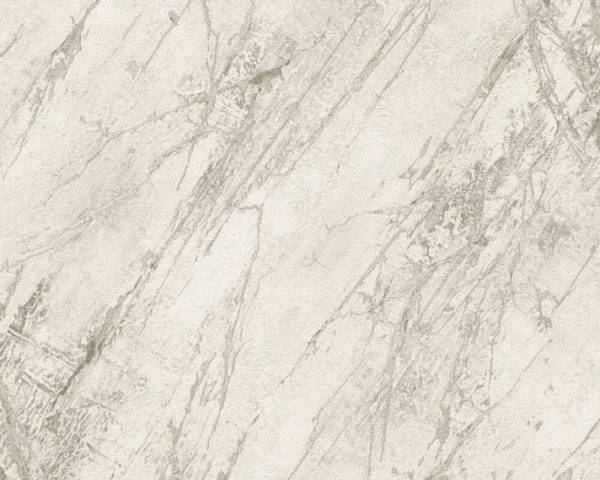 A.S. CRÉATION WALLPAPER «STONE, GREY, METALLIC, SILVER, WHITE» 388172