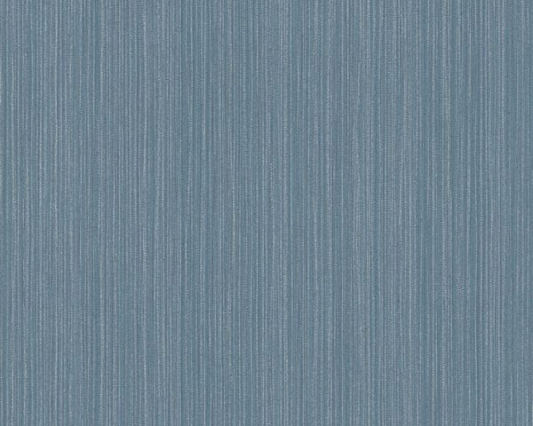 A.S. CRÉATION WALLPAPER «UNI, BLUE, METALLIC, SILVER» 388192