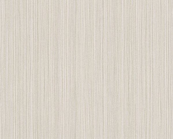 A.S. CRÉATION WALLPAPER «UNI, CREAM, GREY, METALLIC» 388193