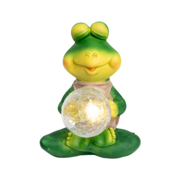 Solarna baštenska lampa „žaba“