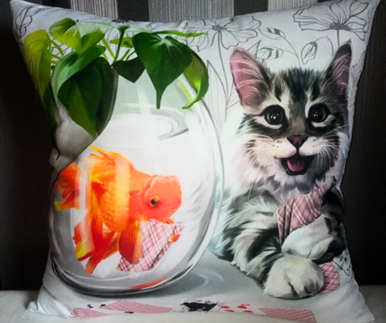Dekorativni jastuk sa macom - Novo