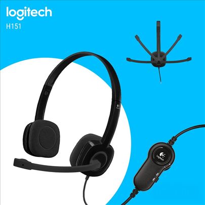 Logitech stereo slusalice sa mikrofonom H151