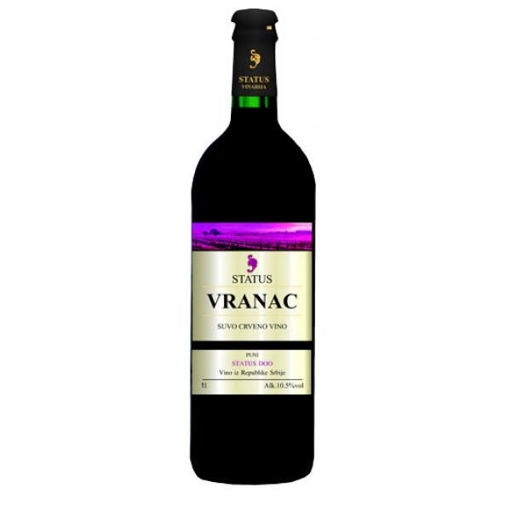 Crno vino Vranac 1l Status