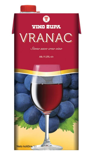 Crno vino Vranac 1l Vino Zupa