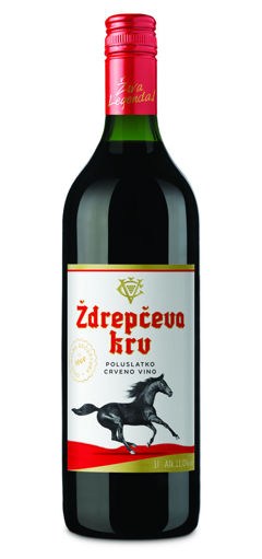 Ždrepčeva krv crno vino 1l