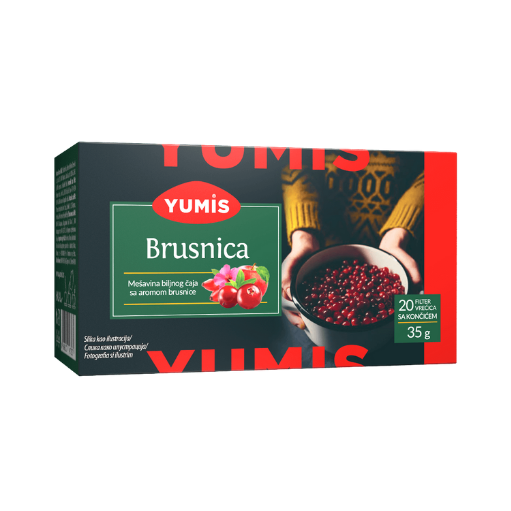 Čaj brusnica 35g Yumis