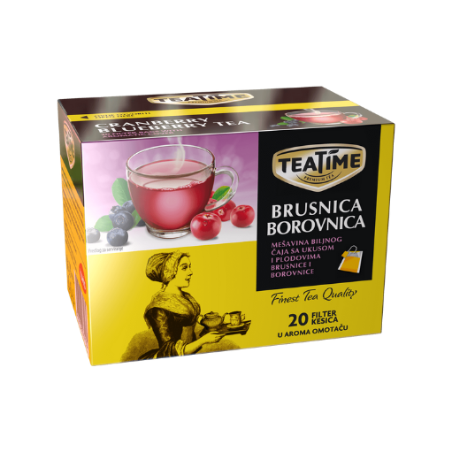 Čaj Tea Time brusnica borovnica 40g Yumis