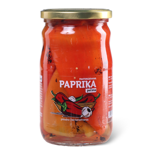 Paprika pečena crvena 680g Moć prirode