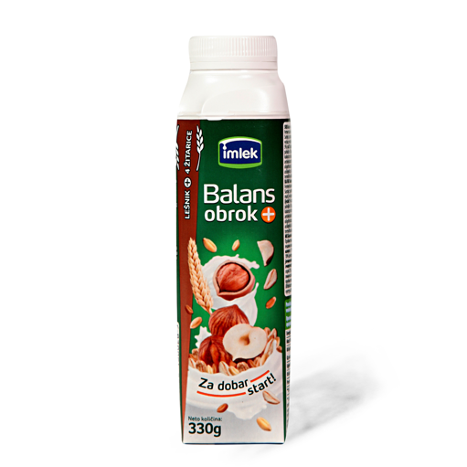 Jogurt Balans+ Obrok Lešnik Žitarice 330g