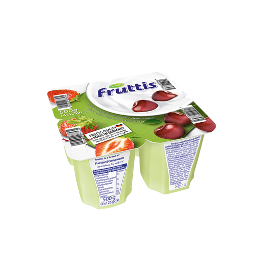 Fruttis jagoda trešnja 1x125g