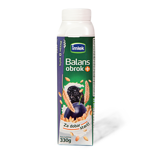 Jogurt Balans+ Obrok Suva šljiva, Žitarice 330g