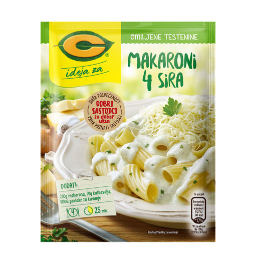 "C" Makaroni 4 vrste sira 30g
