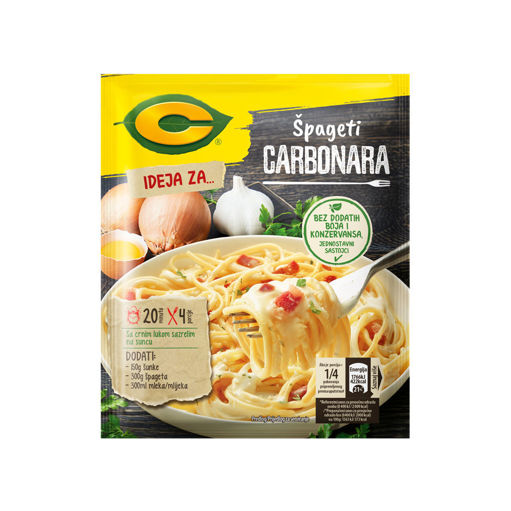 Ideja "C" Spagehetti Carbonara 37g