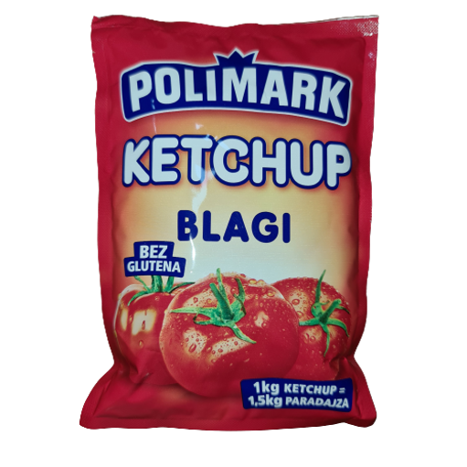 Kečap blagi kesa 180g Polimark