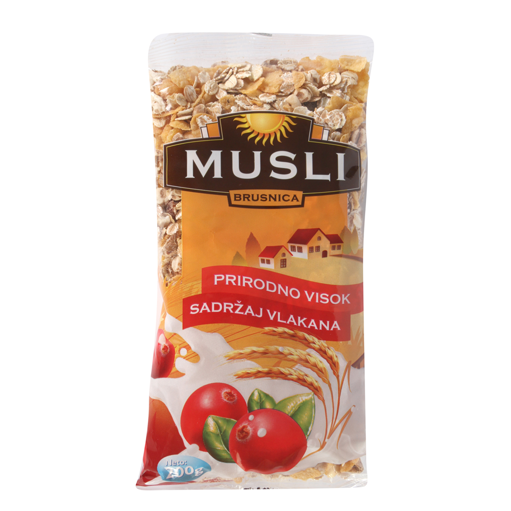 Musli brusnica 200g Unac