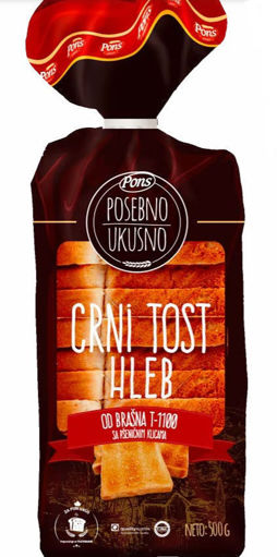 Tost Crni premium 500g Pons