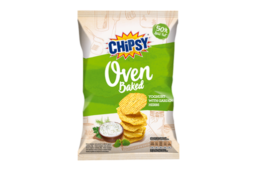 Chipsy Oven baked yoghurt & herbs čips 125g