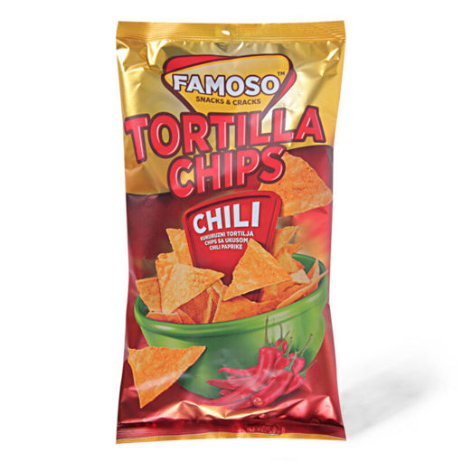 Tortilja čips Chili 85g Famoso