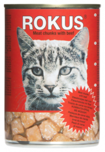 Rokus Cat Food 410g Govedina