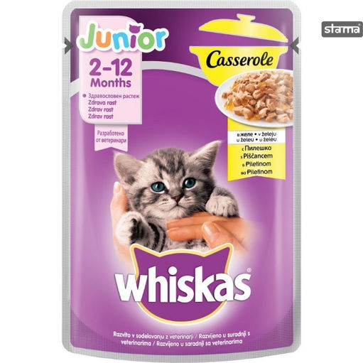 WHISKAS CASSEROLE JUNIOR PILETINA 85G ( ) MARS PET NELT