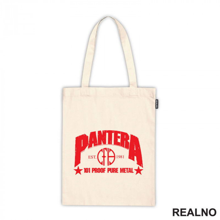 PANTERA - 101 PROOF PURE METAL - EST. 1981 - RED LOGO - MUZIKA - CEGER