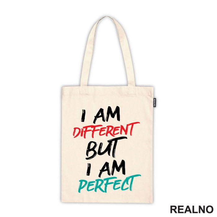 I AM DIFFERENT BUT I AM PERFECT - RED AND BLUE - QUOTES - CEGER