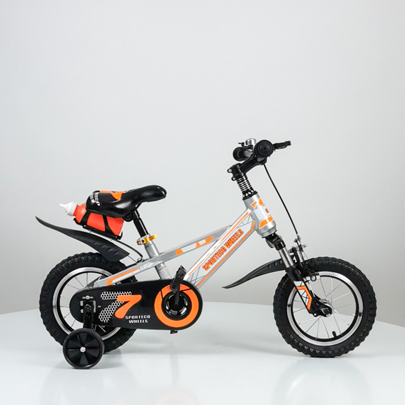 Dečiji bicikl sa amortizerom vel.12″ model 714 siva