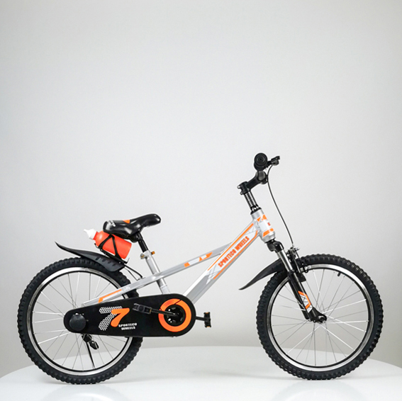 Dečiji bicikl sa amortizerom veličina 20 model 714 siva