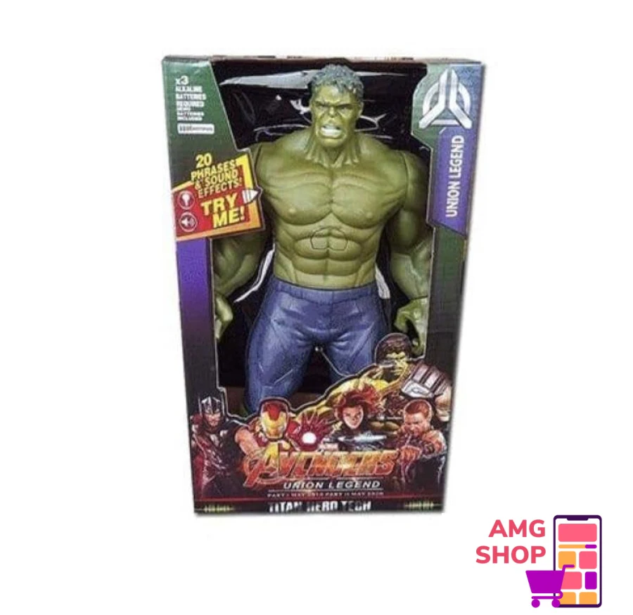 Veliki Super Heroji 30cm sa svetlom i zvukom Hulk,Spajdermen - Veliki Super Heroji 30cm sa svetlom i zvukom Hulk,Spajdermen