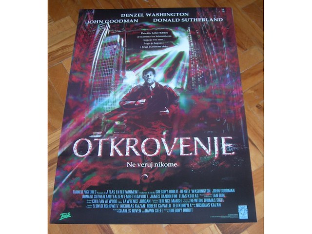 Otkrovenje (Denzel Washington) - filmski plakat