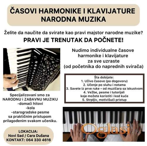 Časovi harmonike i klavijature