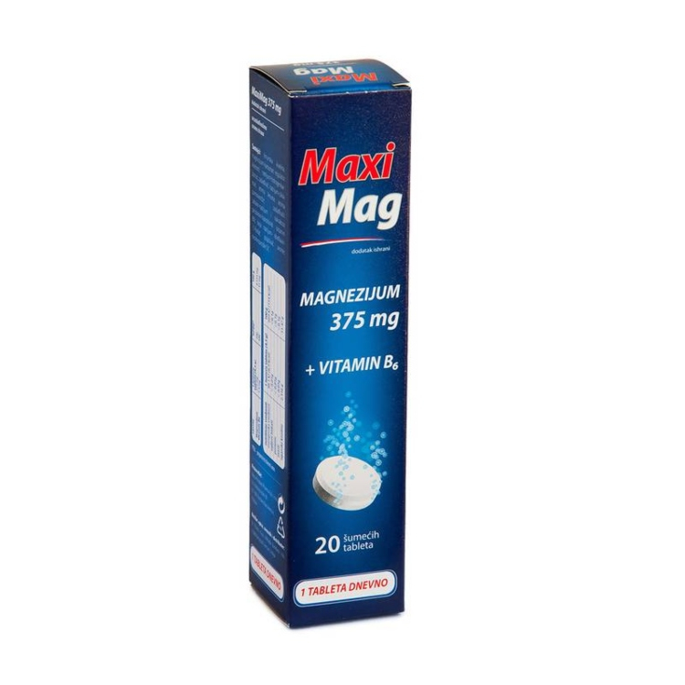 Maxi Mag 375mg 20 šumećih tableta