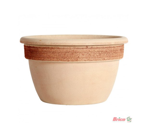 SAKSIJA 42 CM CAMPANELLA GRAFFIATA TERRACOTTA